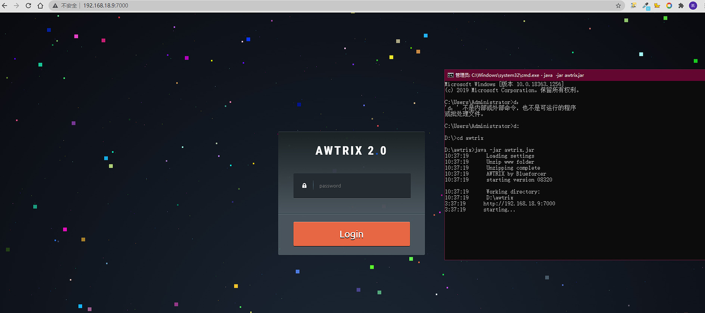 awtrix 后台无法登陆 - 问答专区 - ioBroker中国